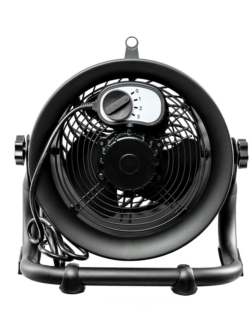 9″ Industrial Drum Air Circulator – Black – Caterpillar® Fans